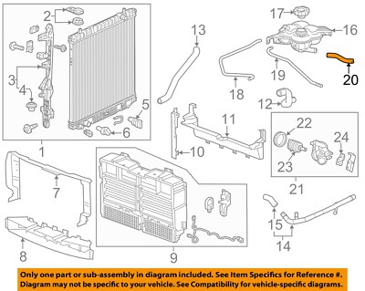 GM OEM 15-22 Canyon,Colorado Cooling Radiator Components-Heater Hose ...