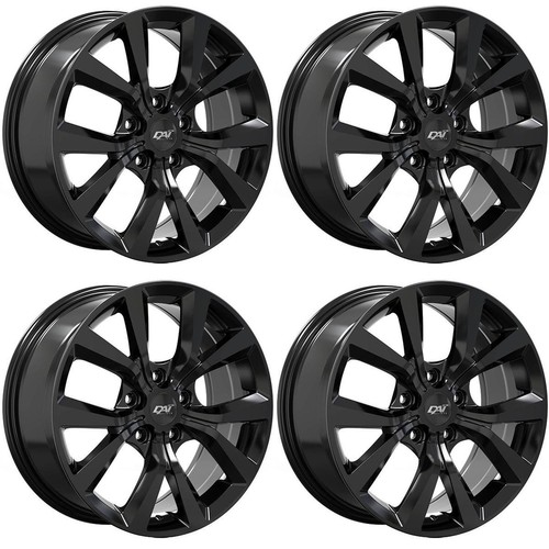 Set of 4 17in Black Alloy Wheel Rims for Chevrolet, DAVE551 5x114.3 ...
