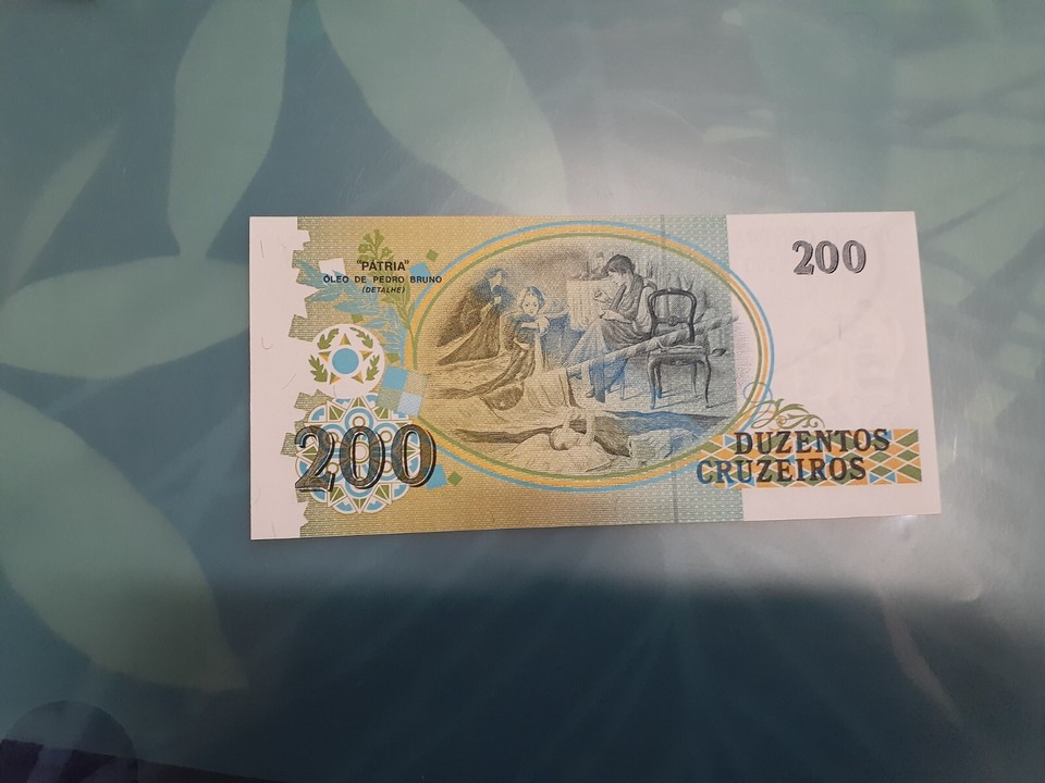 Banknote - 1990 Brasil, 200 Cruzados, P229 UNCIRCULATED | eBay