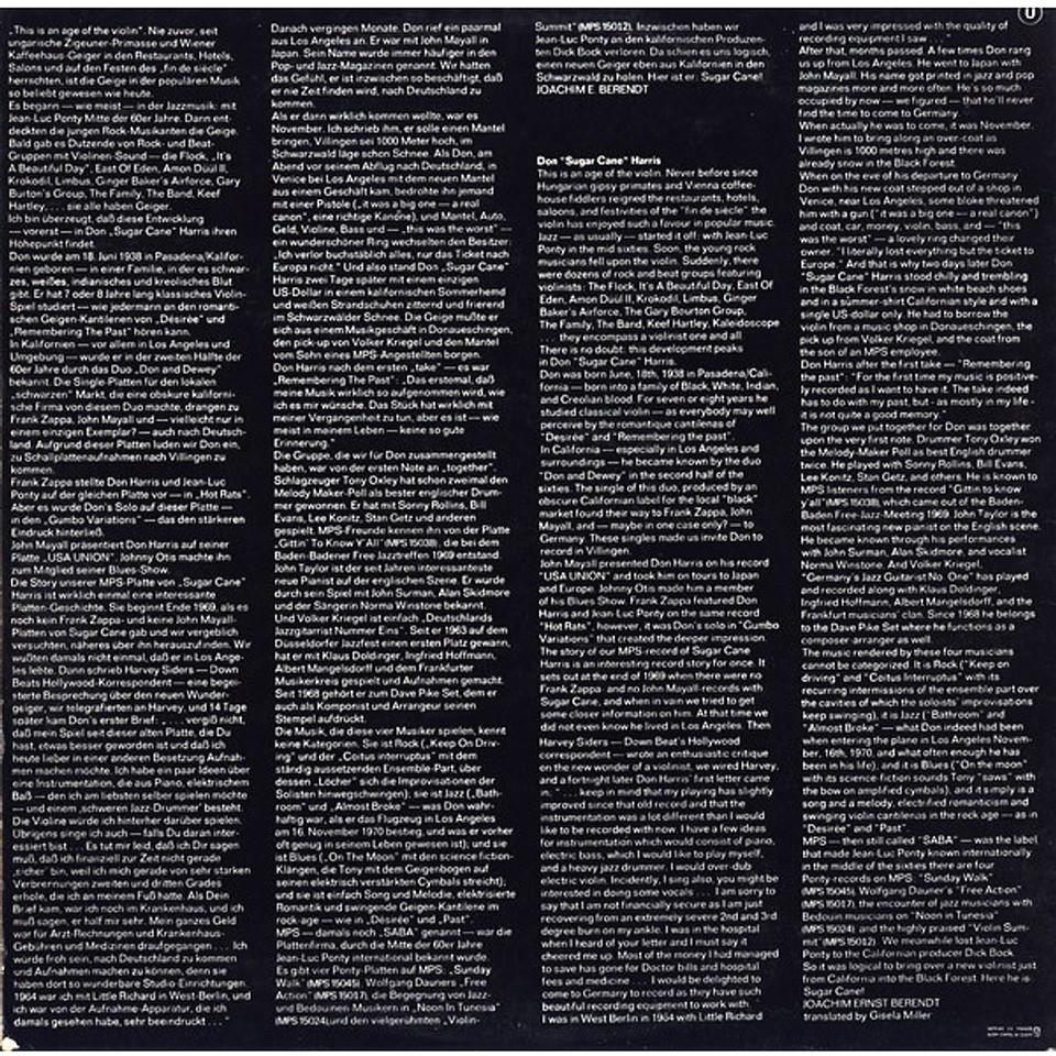 Don "Sugarcane" Harris - Keep On Driving (Vinyl LP - FR - Original ...