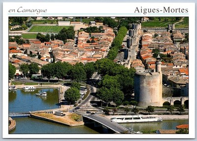Vintage Aigues-Mortes Camargue Aerial View Postcard by Société AJAX | eBay