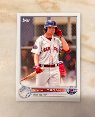 2022 Topps Pro Debut Blaze Jordan Rookie Card RC Boston Red Sox #PD-115 ...