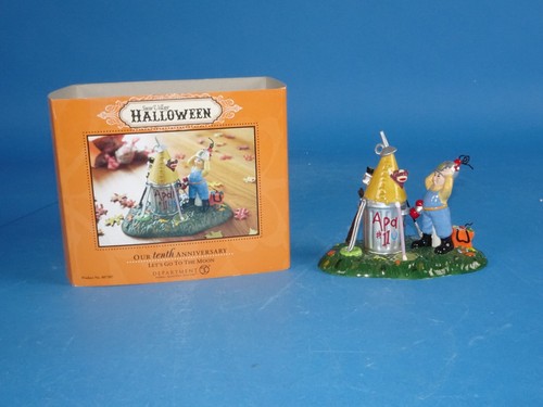 Dept 56 Snow Village Halloween Let's Go To The Moon 10th Anniversary ...