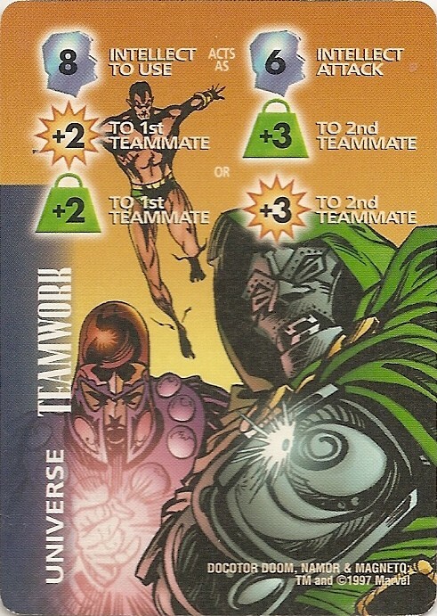 Marvel OVERPOWER TEAMWORK 8I ES +2 +3 Doctor Doom Namor Magneto ...