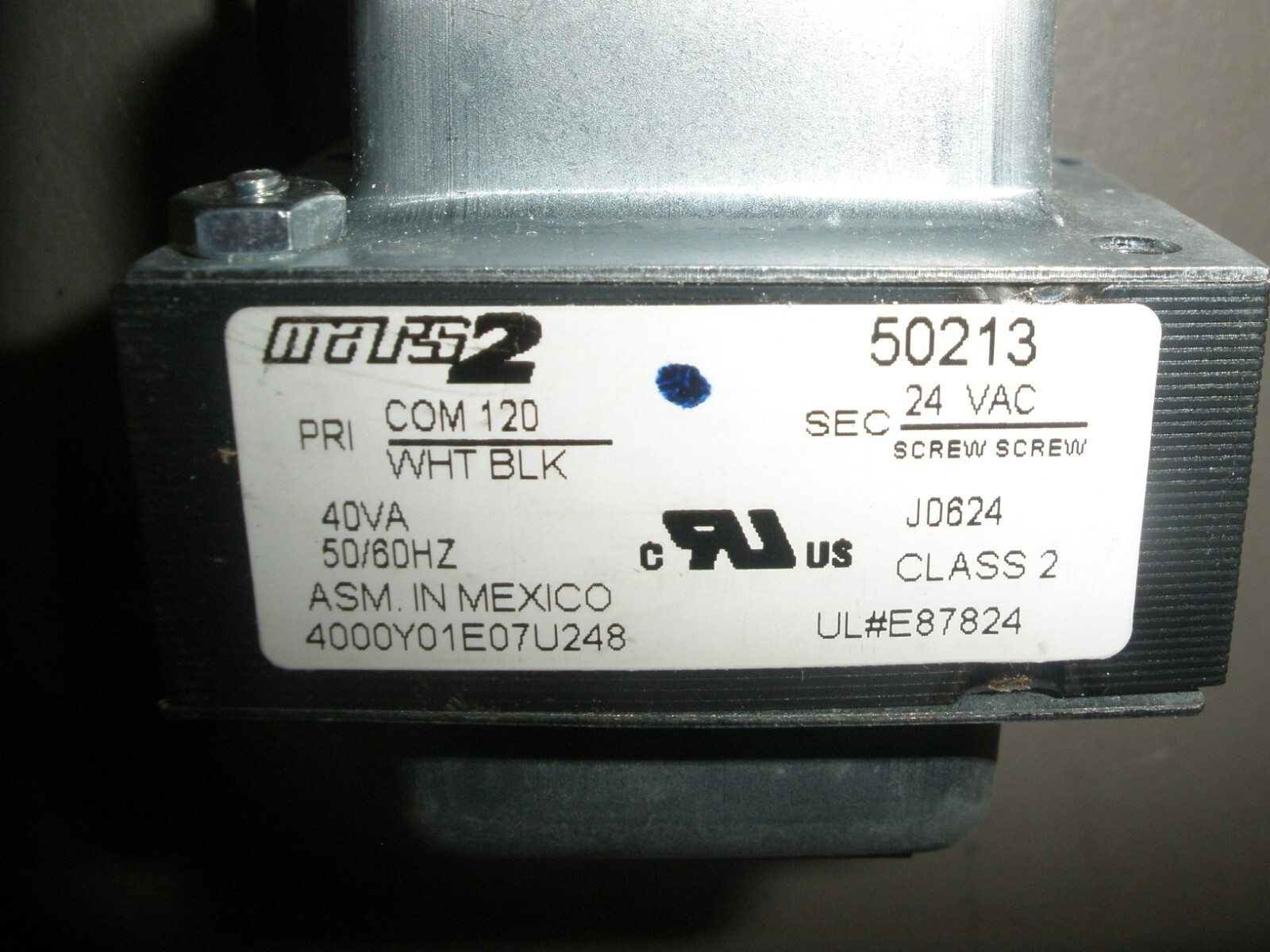 MARS 50213 CONTROL TRANSFORMER 40VA NEMA CLASS 2 for sale online | eBay