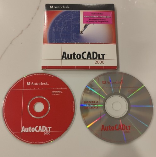 Autocad LT 2000 Disks Only No Codes Serial Number Box Extras Autodesk ...