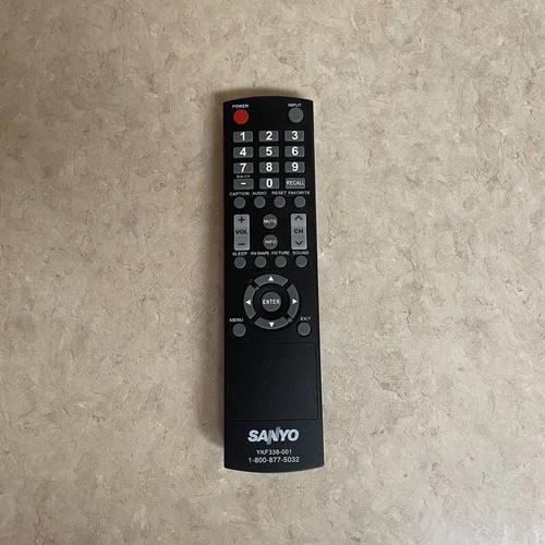 Sanyo TV Remote Control YKF338-001 DP24E14 DP39D14 DP39D14M LCD LED | eBay