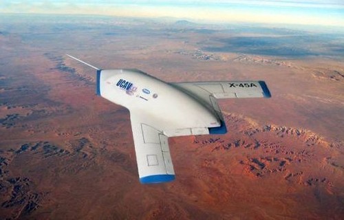 Boeing X-45 Unmanned Combat Autonomous Militar Aircraft Desktop Wood ...