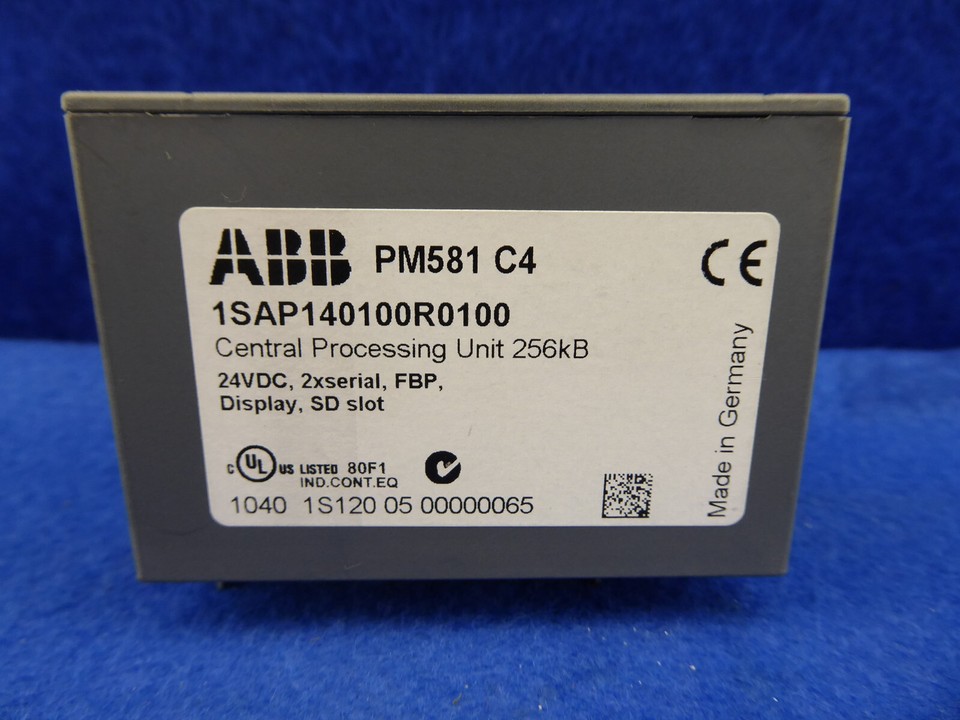 Top AC500 ABB PM581 C4 1SAP140100R0100 PM 581 CPU Module 256KB Ethernet ...