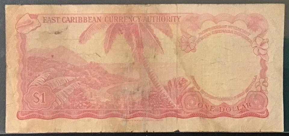 1965 EAST CARIBBEAN PAPER MONEY - ONE DOLLAR BANKNOTE! | eBay