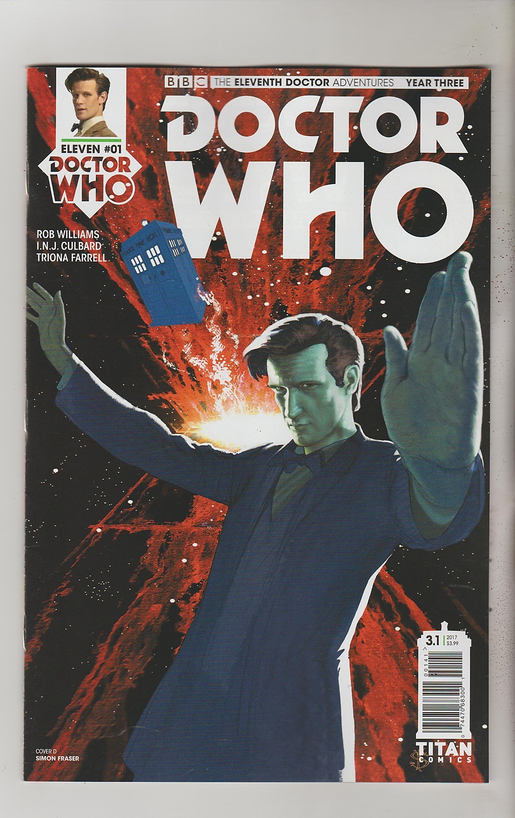 TITAN COMICS DOCTOR WHO ELEVENTH DOCTOR YEAR 3 #1 JANUARY 2017 VARIANT ...