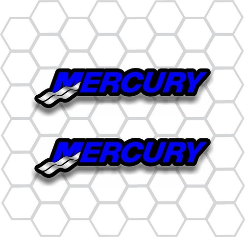 Mercury Blue Fishing Graphics Marine Decals Professional Vinyl | eBay