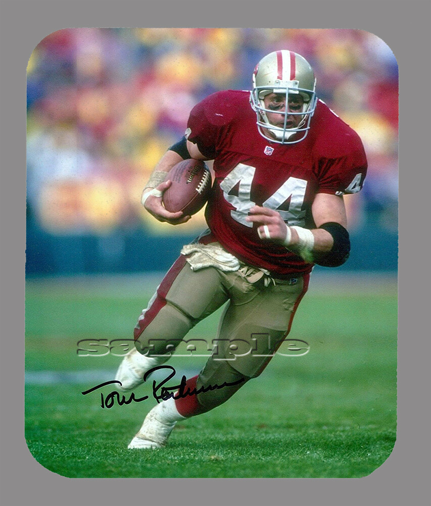 Tom Rathman San Francisco 49ers Facsimile Autographed Mouse Pad Item ...