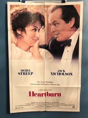 "Heartburn" 1986 27 x 41 Movie Poster | eBay