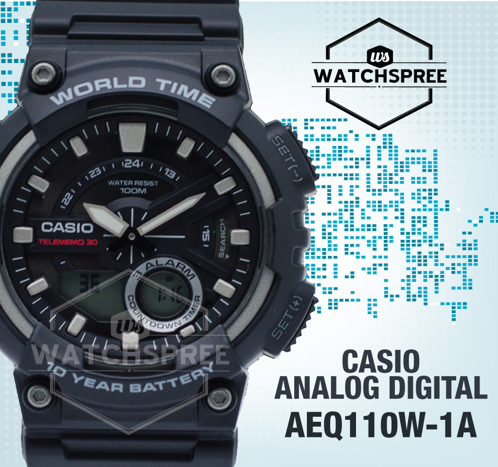 Casio Standard Analog Digital Watch AEQ110W-1A | eBay