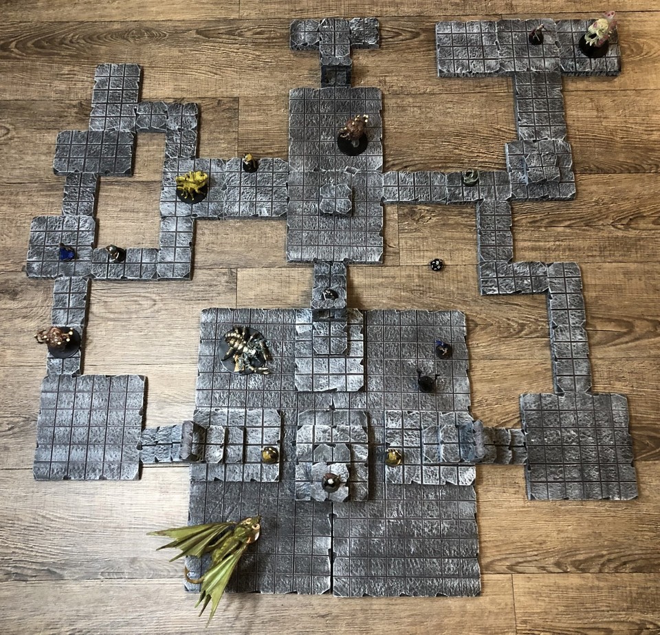 Big Dungeon Tile Modular Set Dungeons & Dragons Pathfinder d&d terrain ...