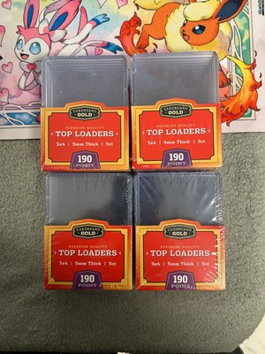 Cardboard Gold Top Loaders 3x4 190 Point Top Loader 5ct x 4 | eBay