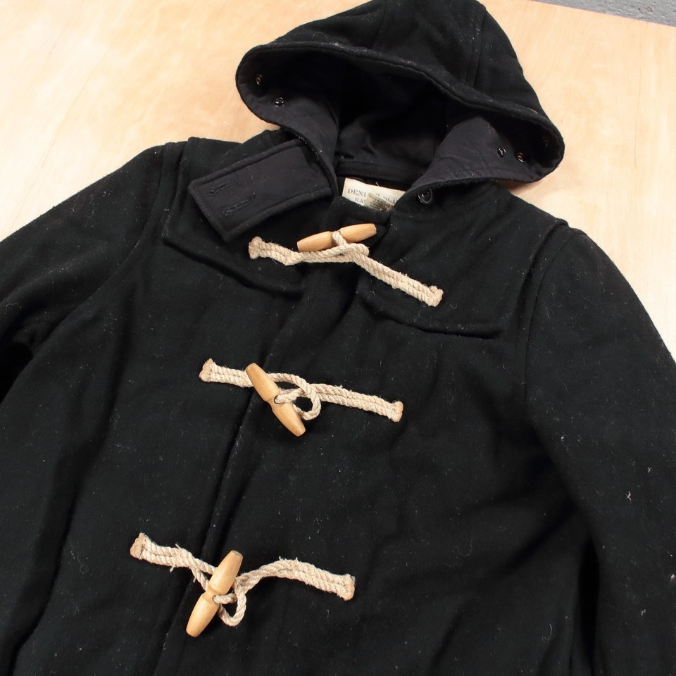 vtg y2k RALPH LAUREN Denim & Supply hooded wool toggle duffle coat ...