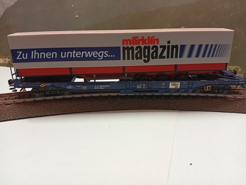 Märklin HO 47447 MM Jahreswagen 2003 Taschenwagen mit Sattelauflieger ...