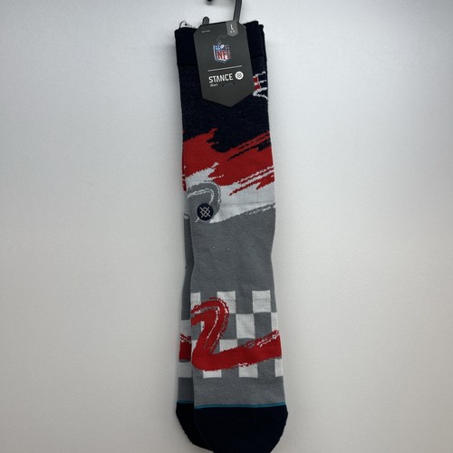 2019 New England Patriots Stance NFL Backfield Logo Crew Socks Large ...
