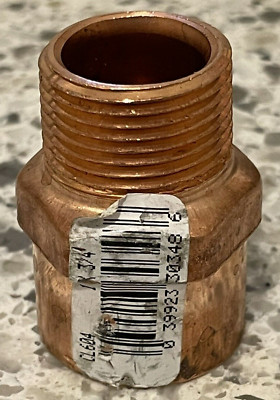 NIBCO 1-inch x 3/4-inch Copper Male Adapter Fitting - NEW - CL604 | eBay