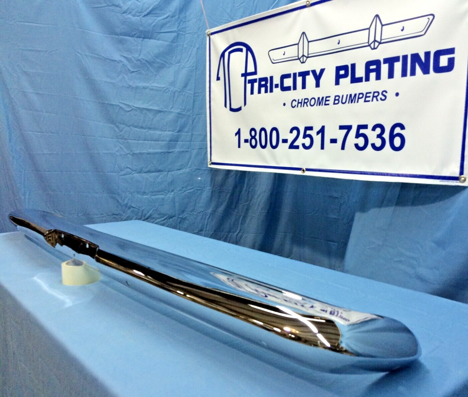1963 PLYMOUTH VALIANT FRONT BUMPER *FRESH CHROME* | eBay