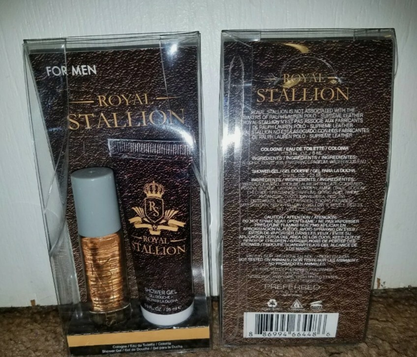 Mens royal stallion cologne 0.3 Fl Oz +shower gel 0.9 Fl Oz. New | eBay