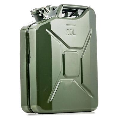 20L Jerry Can Metal Steel Portable Fuel Oil Diesel Petrol Container ...