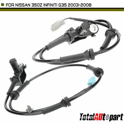 2x ABS Speed Sensors for Nissan 350Z Infiniti G35 2003-2008 Front Left ...