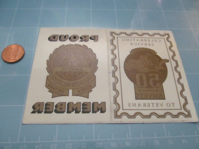 VINTAGE AMVETS Sticker / Decal ORIGINAL OLD STOCK | eBay