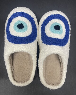 Evil Eye Slippers Women's Size 7-8 | eBay