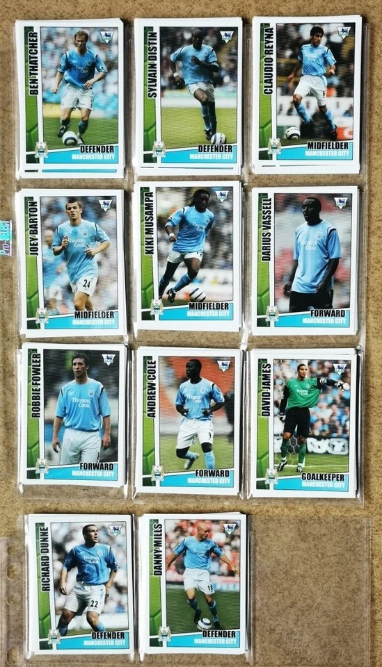 Merlin Premier League 2005-06 Football Cards Team Part Sets - Various ...
