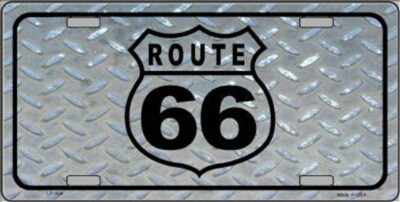 Route 66 Shield Diamond License Plate Frame Tag Sign for Car Truck ...