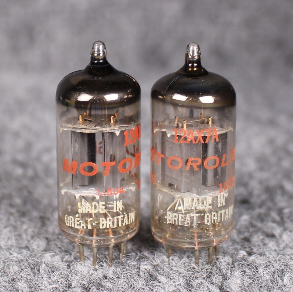 (2) Mullard ECC83 1960's Copper Grid Post Tubes ~ 12AX7/CV4004 ...