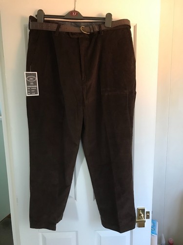 JBC QUALITY CLOTHING Mens Brown Corduroy Weaves Trousers Size W44'L27 ...