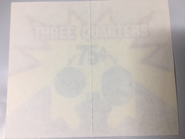 Original Northwestern .75 75 cents PRICE DECAL STICKER Capsule Vending ...