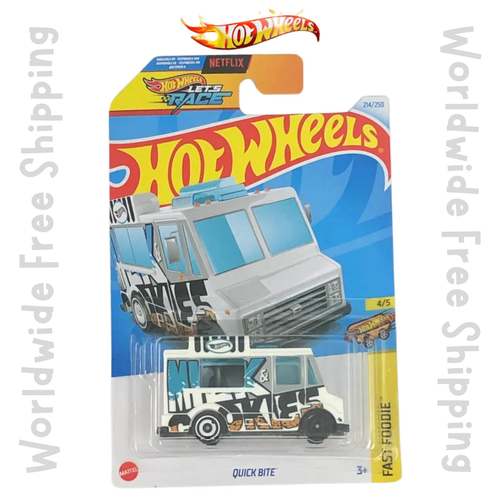 Hot Wheels Quick Bite White #214 Mainline 2024 Case M/N New Let's Race Free Ship | eBay