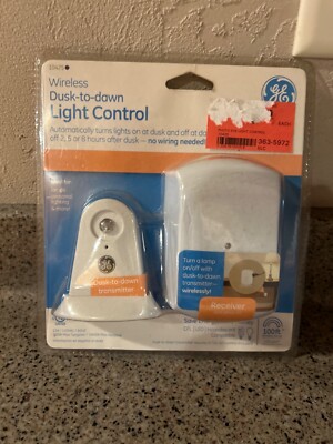 GE Wireless Dusk To Dawn Wireless Light Control.100 foot Range Brand New | eBay