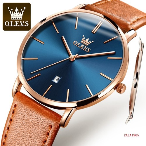 Olevs Men’s Watch, Quartz Movement, Minimalist Ultra -Thin, Waterproof ...
