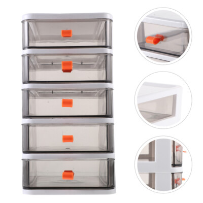 5 Layer Storage Drawer Plastic Cabinet Organizer Storage Box Stackable ...