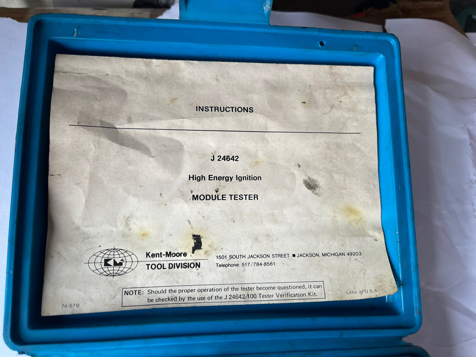 Kent Moore Special Tool Kit High Energy Ignition Module Tester J-24642 ...