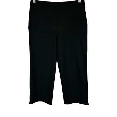Women with Control Regular Tummy Control Full Leg Crop Pants Black ...