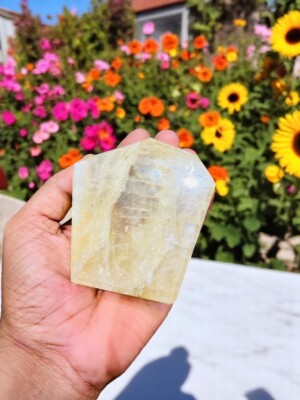 Large Natural Citrine Freeform Golden Yellow Crystal Display Piece ...