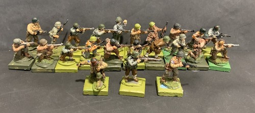 Bolt Action WW2 - US Army - lot Of 23 Painted Metal Miniatures ...