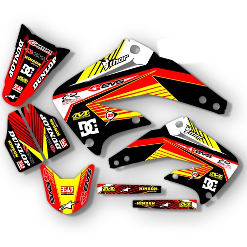 2002 2003 2004 HONDA CRF 450R GRAPHICS KIT CRF450R DECO MX DECALS MOTO ...