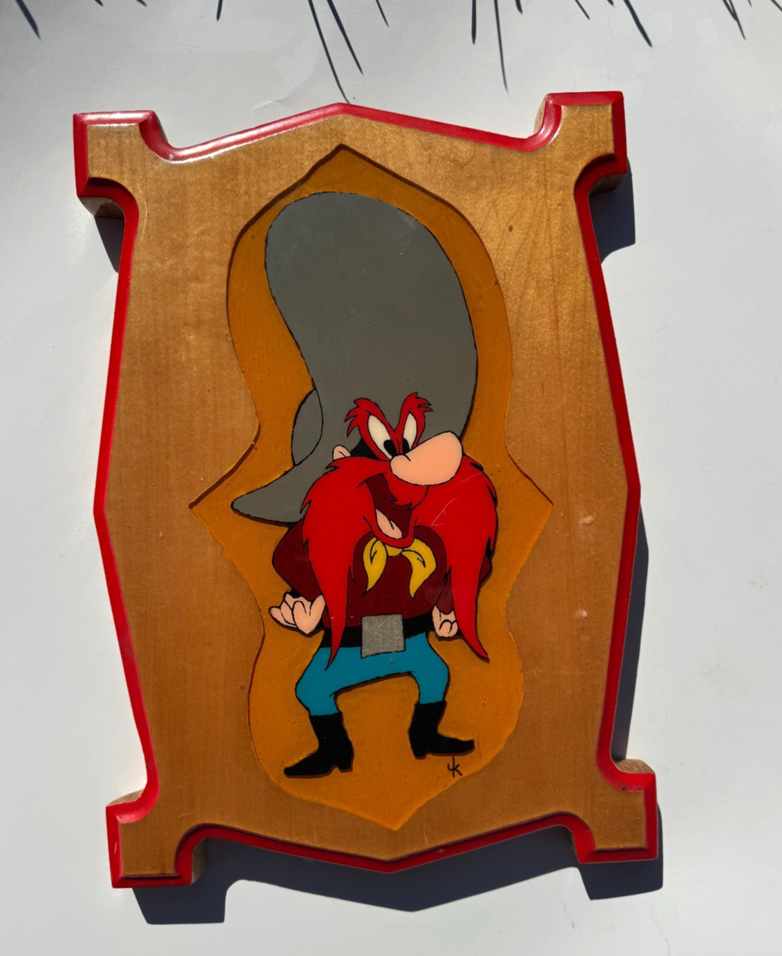 Looney Tunes Hand Carved Yosemite Sam Framed Art - UNIQUE/VINTAGE | eBay