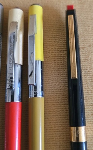 Vintage Scripto Mechanical Pencil Lot 4 Pencils, Pen, 1 6 Box of Lead ...