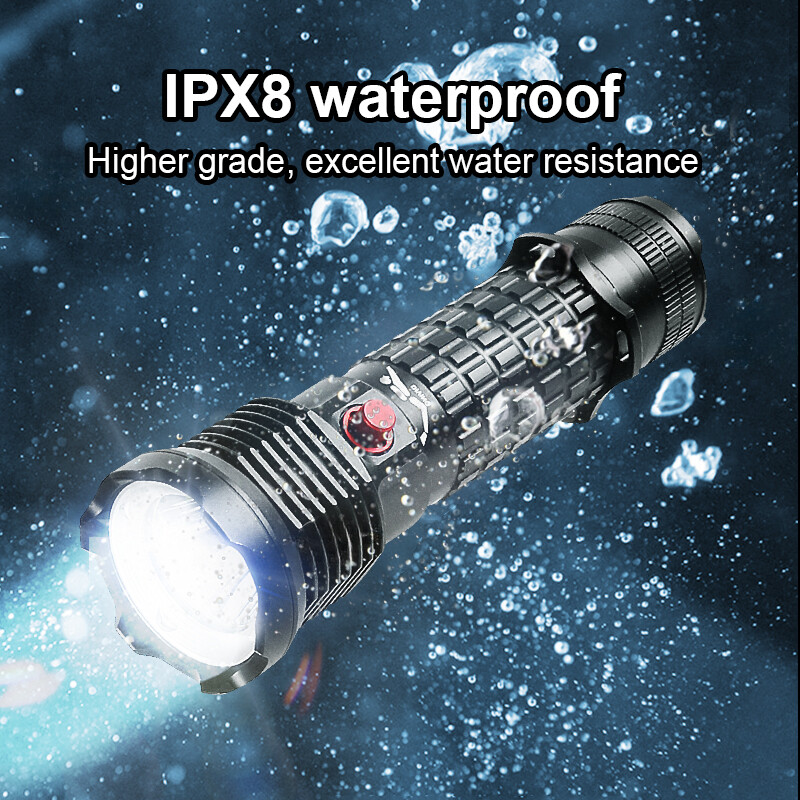Most Powerful Professional Scuba LED Dive Flashlight Underwater Light ...