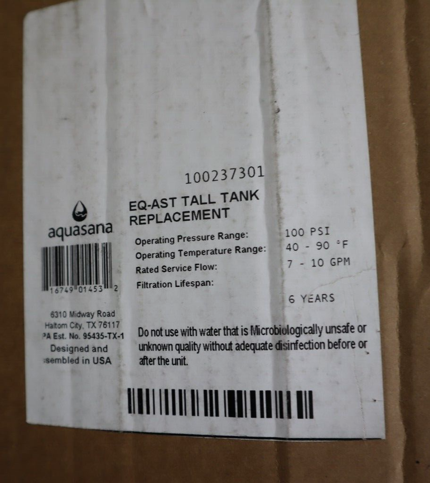 AQUASANA EQ-AST-WH SIMPLY SOFT DESCALER TANK for Whole House Water ...