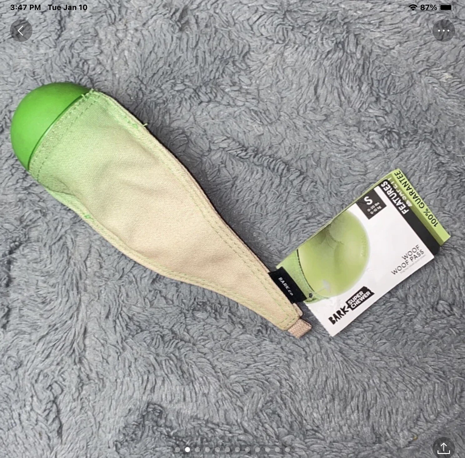 Bark Box Super Chewer " Woof Woof Pass " Dog Toy 420 Collection New ...